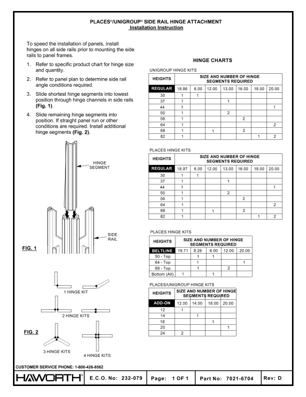 PLACES/UniGroup - Side Rail Hinge Attachment - Installation | Details ...