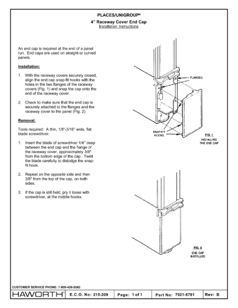 PLACES/UniGroup - 4" Raceway Cover End Cap - Installation | Details ...