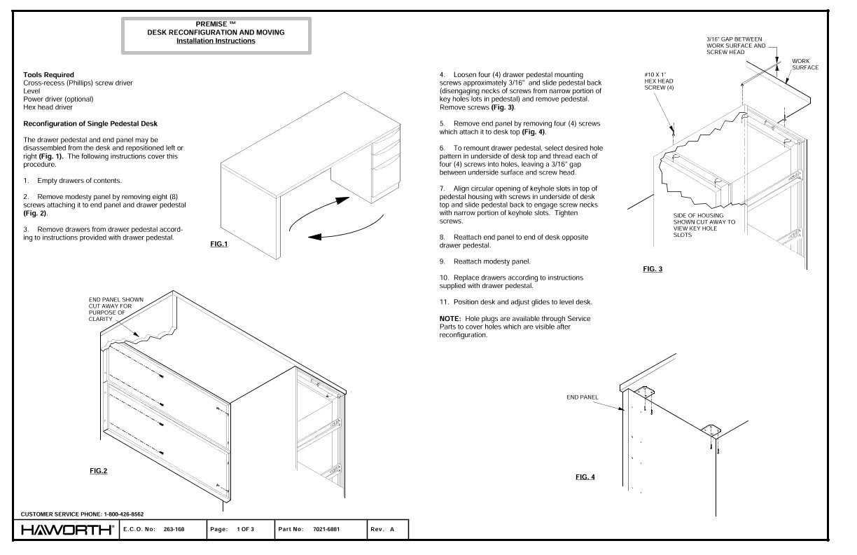 PREMISE - Desk Reconfiguration and Moving - Installation | Details Page ...