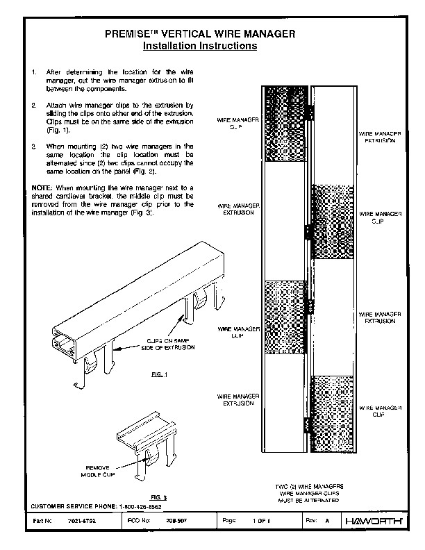 PREMISE - Vertical Wire Manager - Installation | Details Page | Haworth