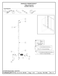 PREMISE - T Mount Panel Kit - Installation | Details Page | Haworth