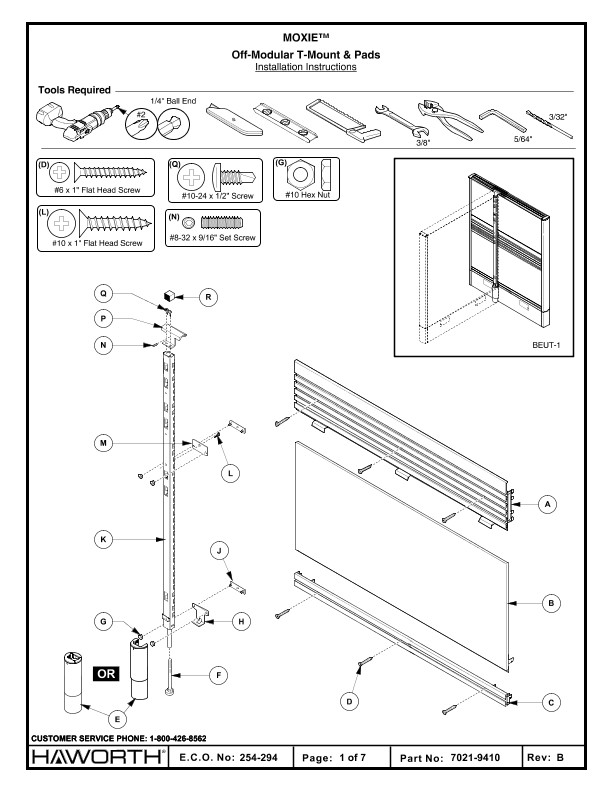 PREMISE - Off Modular T Mount and Pads - Installation | Details Page ...