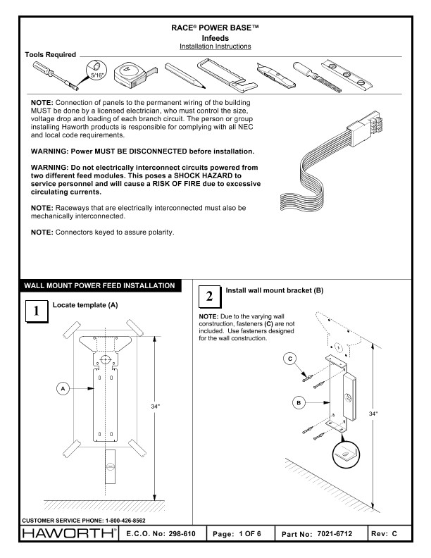 Power Base/RACE - Infeed - Installation | Details Page | Haworth