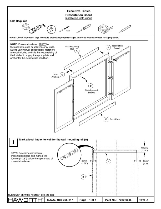 Executive Tables - Presentation Board - Installation | Details Page ...