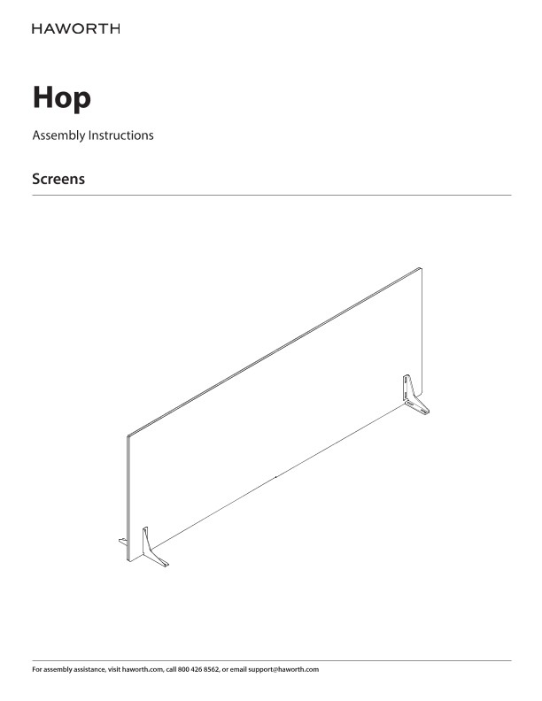 Hop - Screens - Installation | Details Page | Haworth