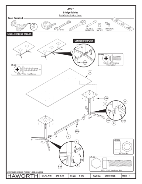 Jive - Bridge Tables | Details Page | Haworth