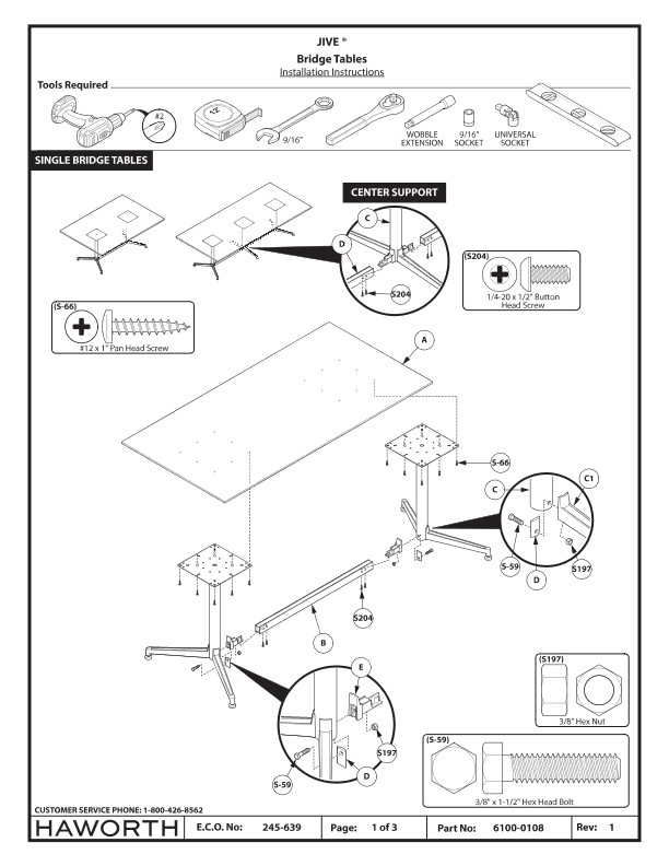 Jive - Bridge Tables | Details Page | Haworth
