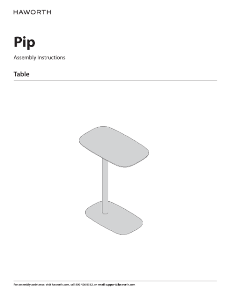 Pip Personal Laptop Table | Details Page | Haworth