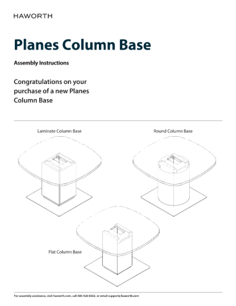 Planes Column Base | Details Page | Haworth