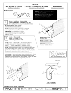 Tactics - Wire Manager J Channel - Installation | Details Page | Haworth
