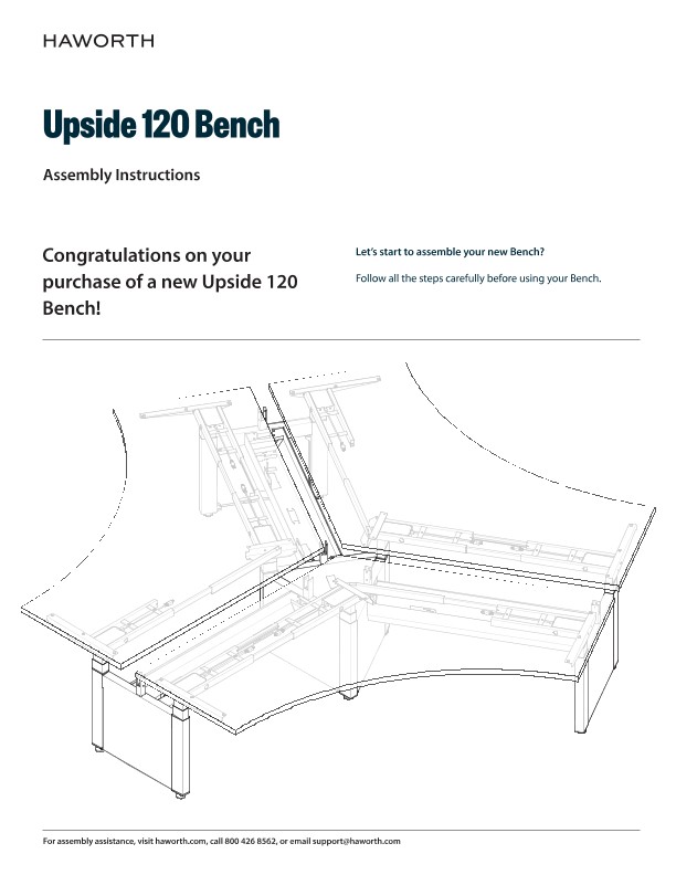 Upside 120 Bench | Details Page | Haworth