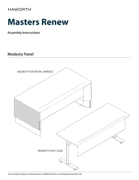 Masters Renew Modesty Panel | Details Page | Haworth