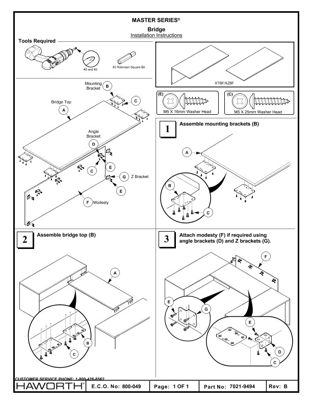 Masters Series - Bridge - Installation | Details Page | Haworth