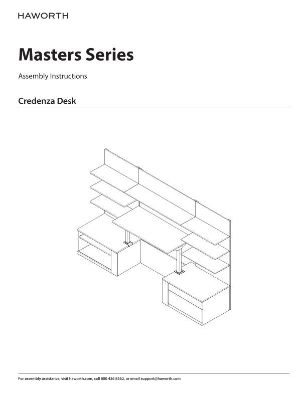 Masters Series Credenza Desk | Details Page | Haworth