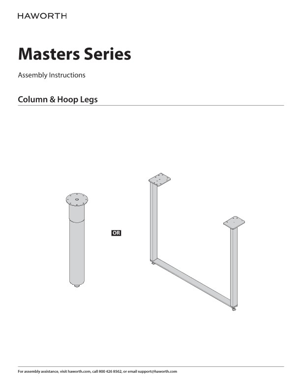 Masters Series - Column and Hoop Legs - Installation | Details Page ...