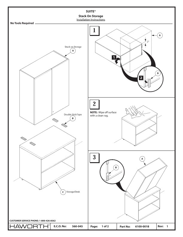 Suite - Stack on Storage - Installation | Details Page | Haworth