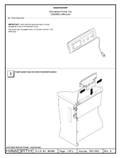 Vancouver - Relocatable Power Tap - Installation | Details Page | Haworth