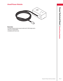 Atwell Power Module - Haworth Power Technical Sheet | Details Page ...