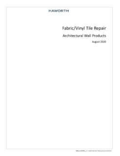 Fabric/Vinyl Tile Repair | Details Page | Haworth