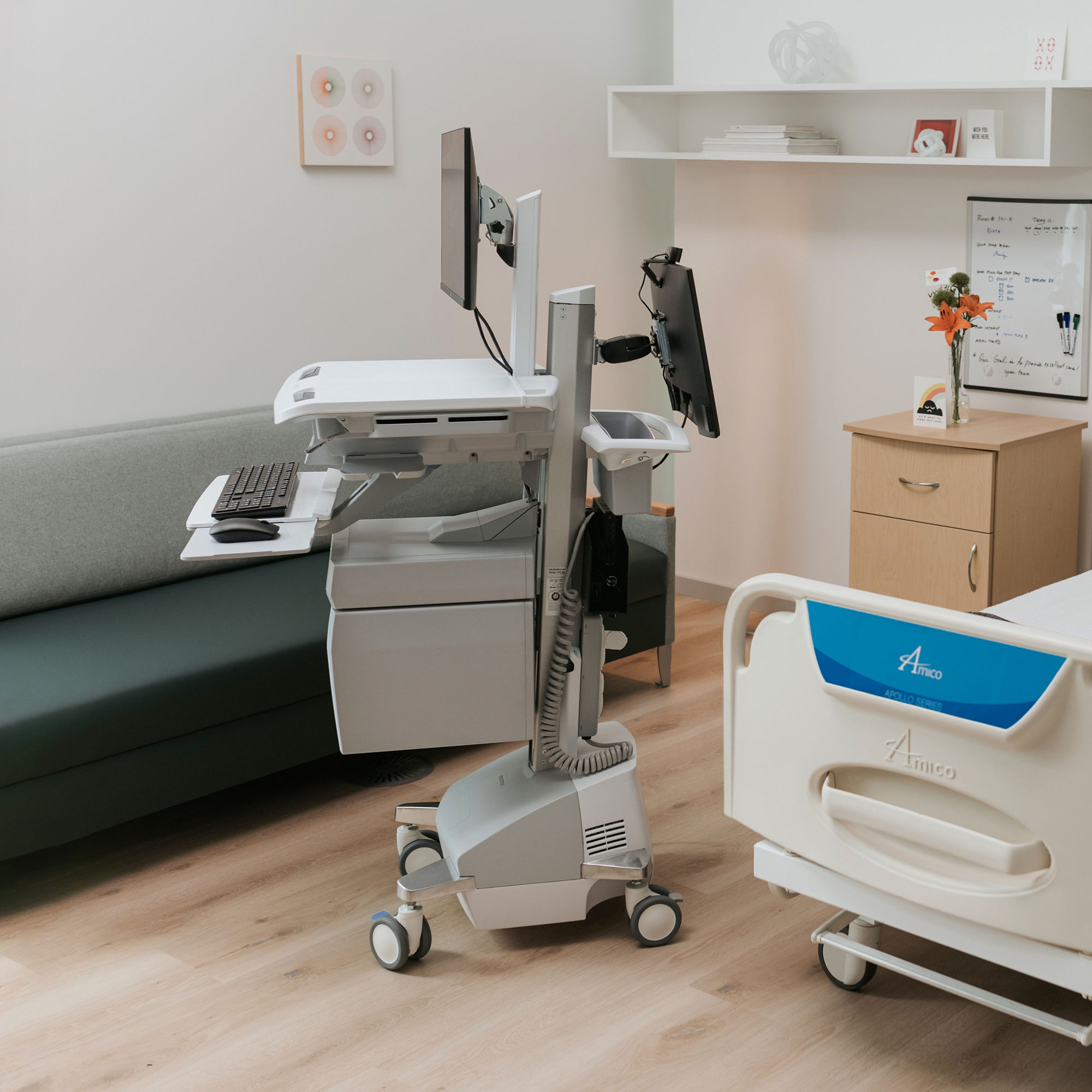 See Haworth Health's Ergotron Powered Medical Cart | Haworth