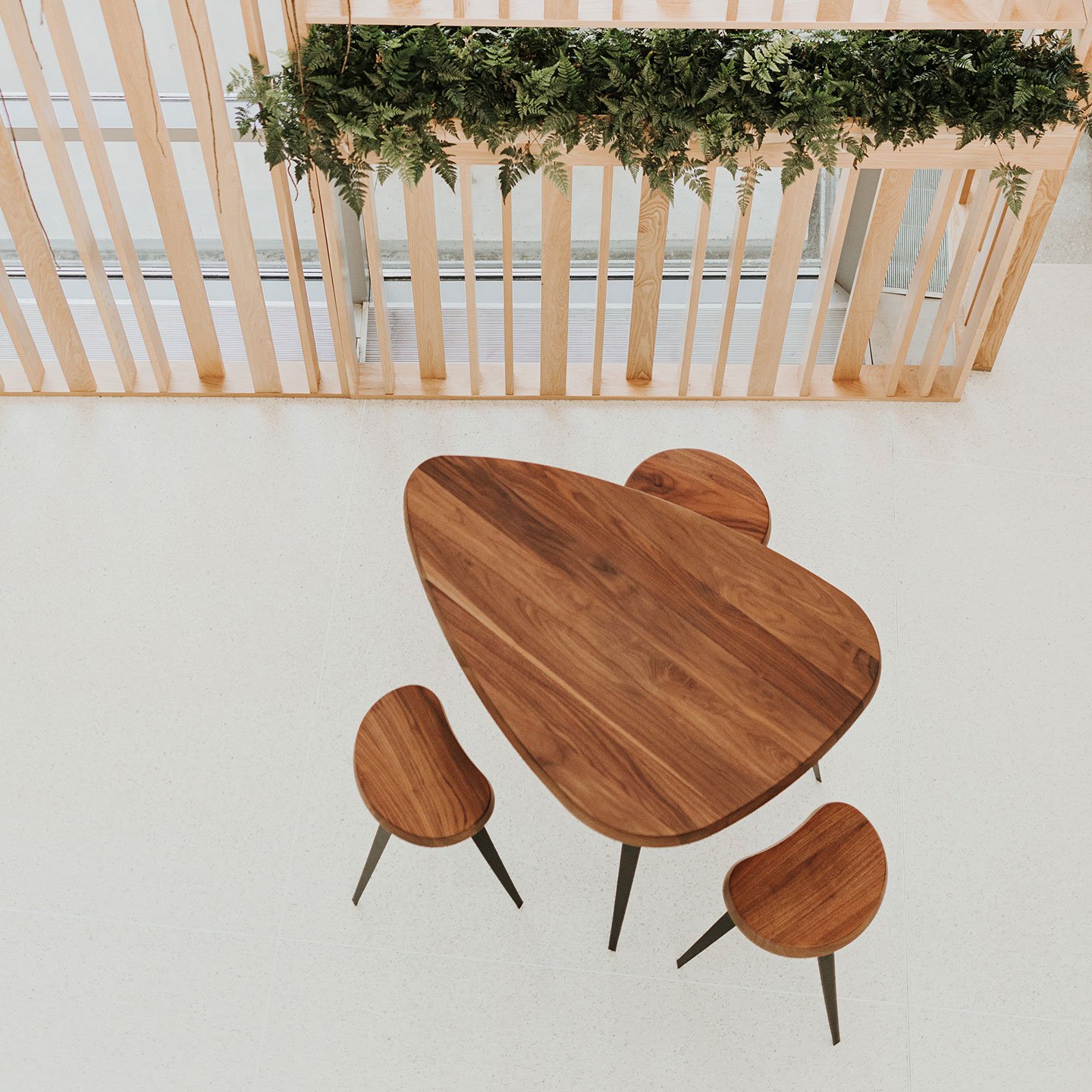 See Haworth Mexique Natural Wood Stools | Haworth