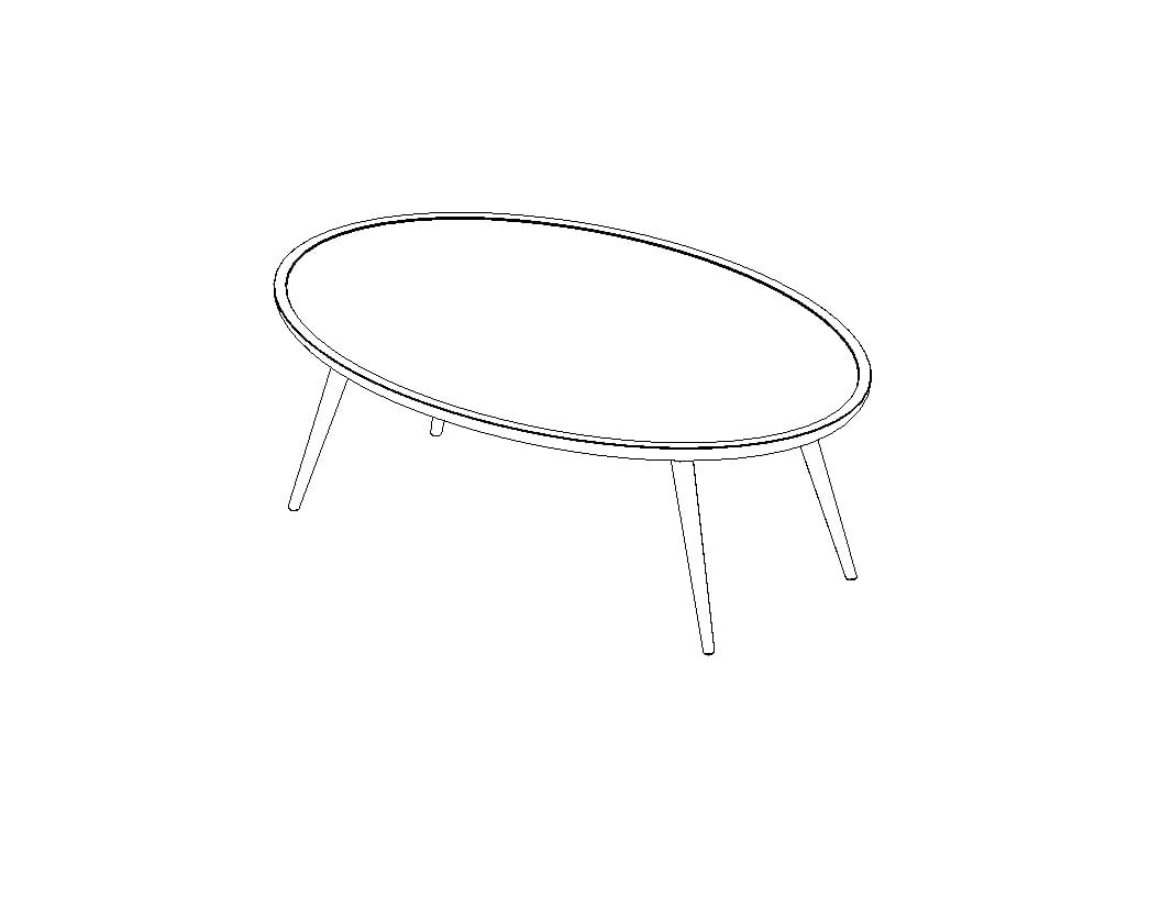 Accent Oval Coffee Table | Haworth