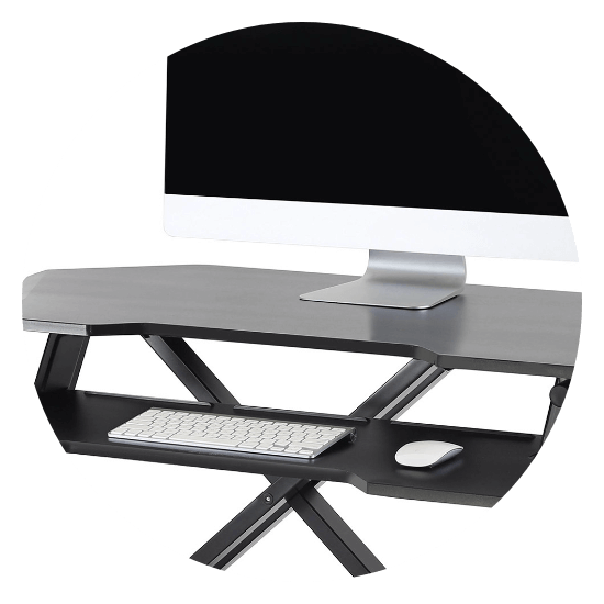Ergotron WorkFit Corner Standing Desk Converter - Haworth Store
