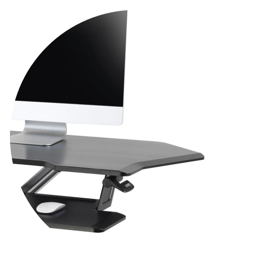 Ergotron WorkFit Corner Standing Desk Converter - Haworth Store