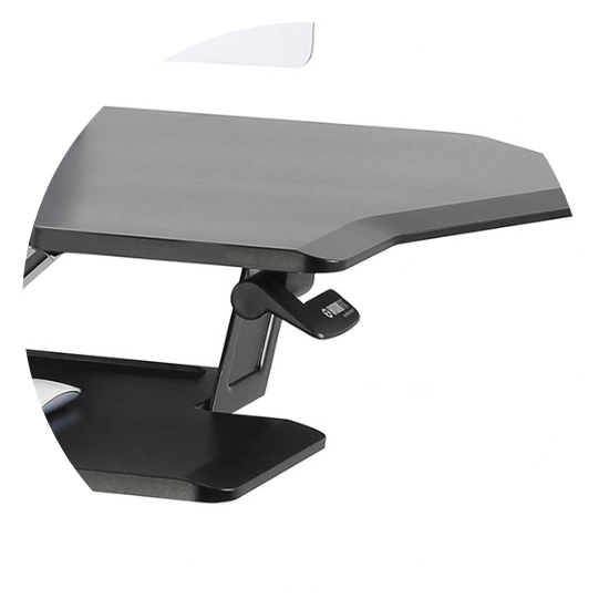 Ergotron WorkFit Corner Standing Desk Converter - Haworth Store